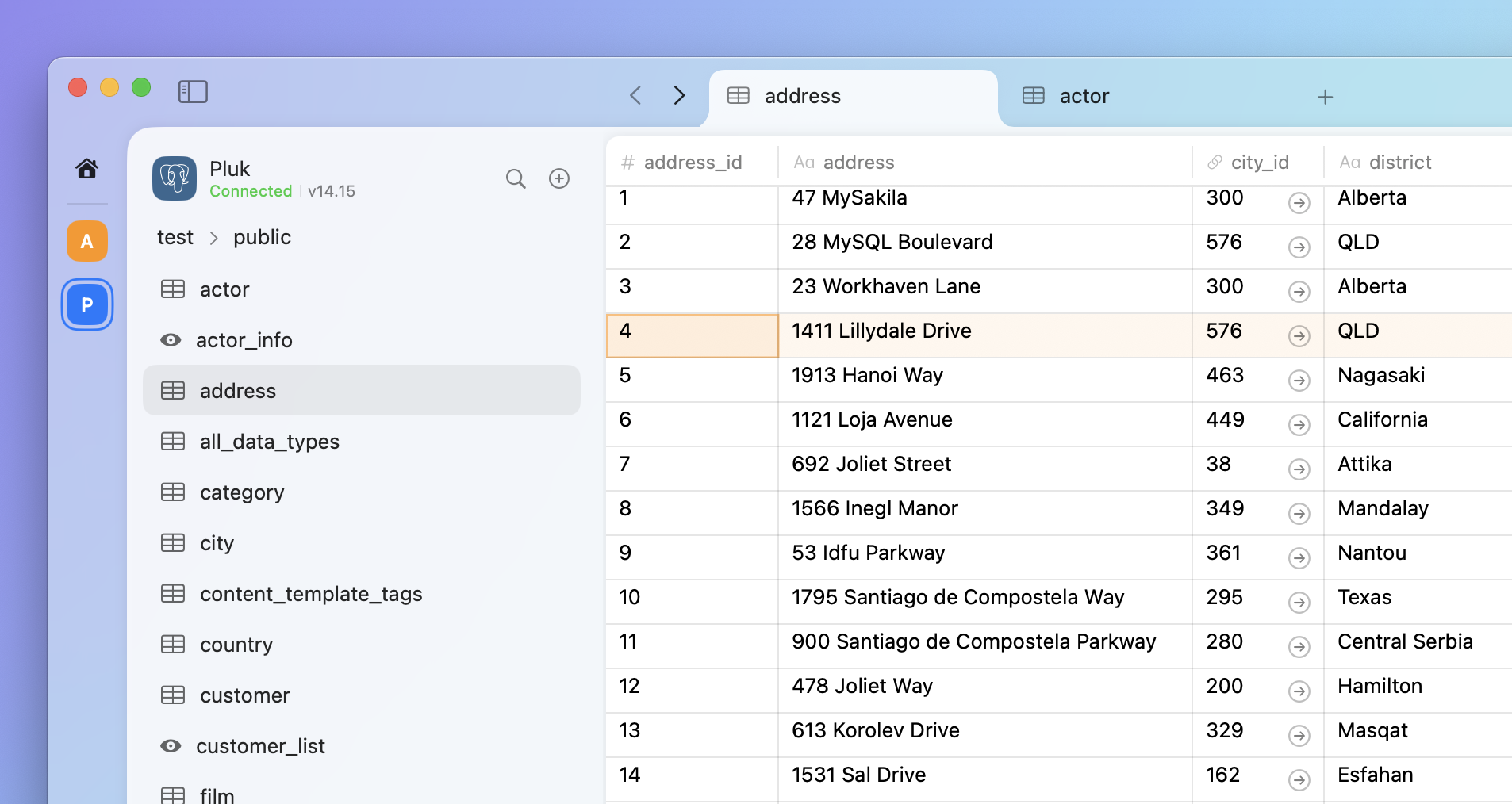 Pluk - AI Database Client